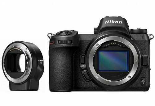 Фотоаппарат Nikon Z 7 Body черный + FTZ-адаптер