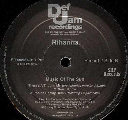 Rihanna–Music Of The Sun/Виниловые пластинки