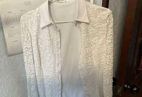 Блузка белая рубашка школьная