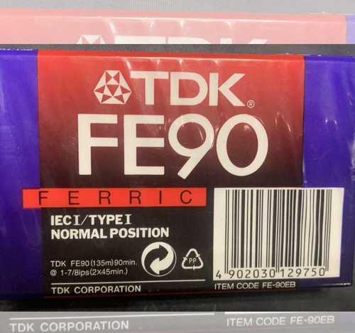 Аудиокассета TDK FE-90EB Ferric