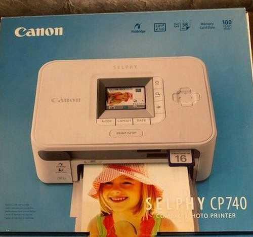 Компактный фотопринтер Canon selphy CP740