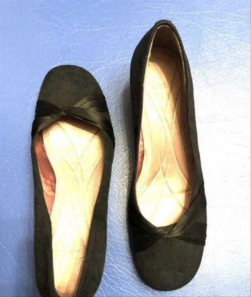 Туфли женские«Clarks»,размер 6(38-39),натуральная