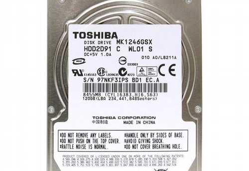 Жесткий Диск Toshiba MK1246GSX 120Gb sataii 2,5"