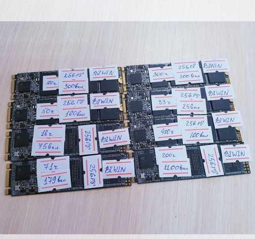 SSD M.2 диски Biwin по 256Gb