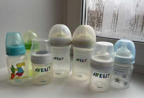 Бутылочки Philips Avent и Canpol Babies