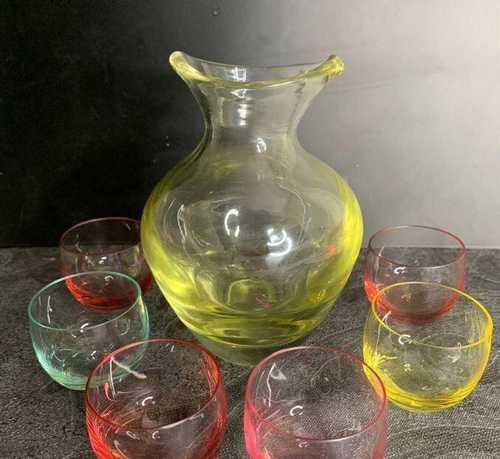 Набор рюмок, кувшин графин ваза стакан Moser