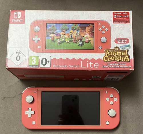 Nintendo switch lite с кодом на Animal Crossing