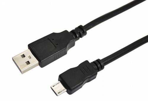 Шнур micro USB (male) - USB-A (male) 1.8M черный r