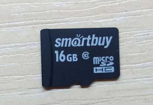 Карта памяти MicroSD 16гб