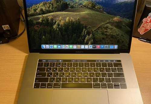 MacBook Pro 15 (2018), 1024 ГБ, Core i9, 2.9 ГГц, RAM 32 ГБ, Radeon Pro 560X 4 ГБ