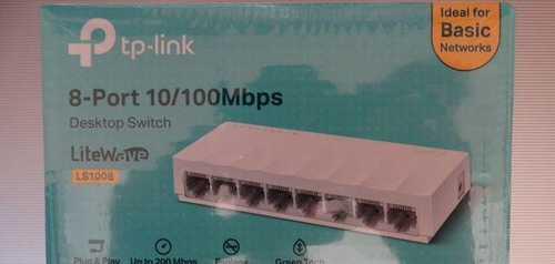 Коммутатор (switch) на 8 портов tp-link ls1008