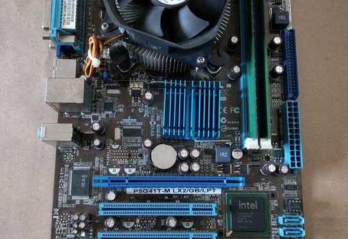 Сборка asus P5G41T-M LX2/GB/Intel E6400/DDR3 3Gb