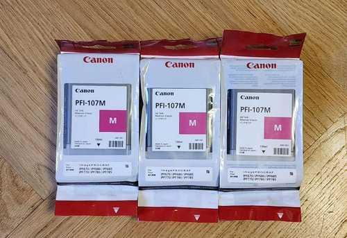 Оригинальный картридж Canon PFI-107M Magenta