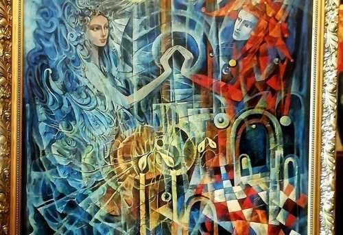 Большая картина "Зеркала" Наталия Шатрова