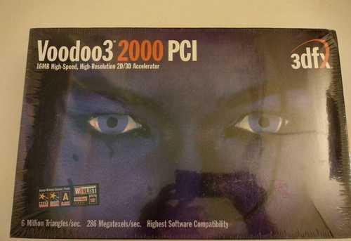 Видеокарта 3DFX Voodoo3 2000 PCI 16Mb BOX новая
