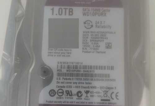 Жесткий диск 1 Тб Hdd Wd Purple Гарантия 1tb Мс