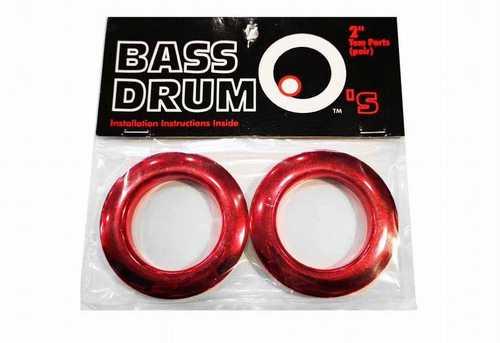 Кольца для бас-барабана Bass Drum O's 2" Красные
