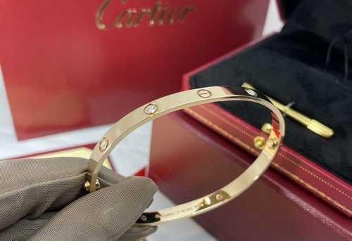 Браслет cartier love с бриллиантами