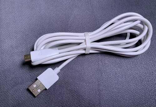 Кабели USB-A micro-USB (1м, 2м; белый; hoco)