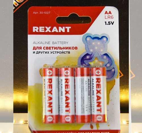 Батарейка алкалиновая AA/LR6, 1,5В rexant 30-1027