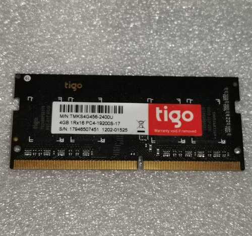 Оперативная память SO-dimm DDR4 Tigo 4 GB