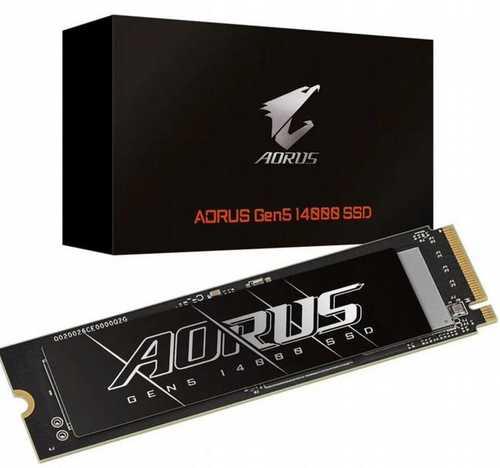 Gigabyte 4TB M.2 2280 aorus Gen5 14000 AG514K4TB PCI-Express 5.0x4, NVMe 2.0, 3D TLC nand, Phison PS