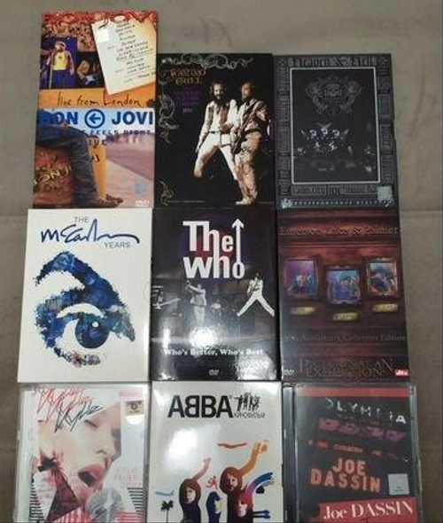 Коллекция музыкальных dvd (одним лотом)