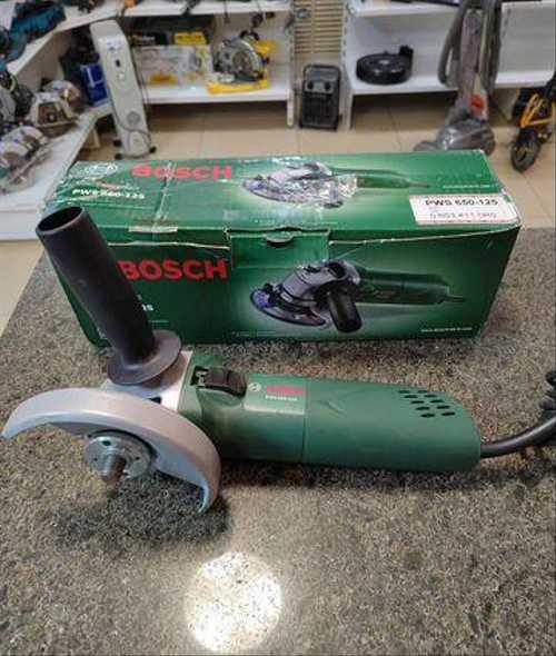 Углошлифовальная машина (ушм) Bosch PWS 650-125