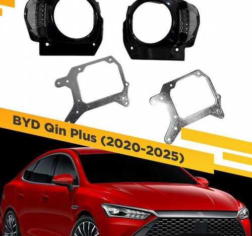 Рамки для замены линз в фарах BYD Qin Plus 2020-20