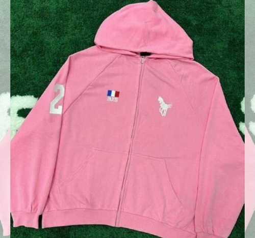 Зип худи Balenciaga x Polo Pink