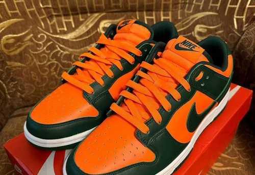 Кроссовки Найк Nike Dunk Low Miami оранжевые новые
