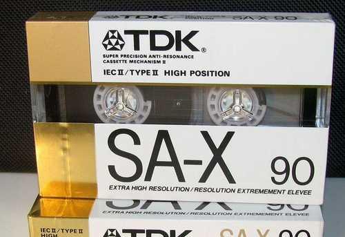 Аудиокассеты TDK SA-X90 type II chrome Japan