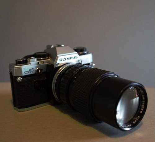 Пленочная камера Olympus OM10 + Zuiko 75-150mm f/4