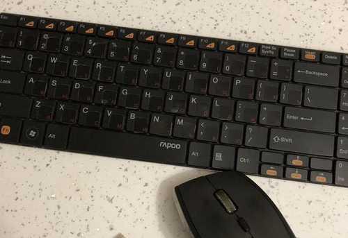 Беспроводная клавиатура Rapoo + мышь