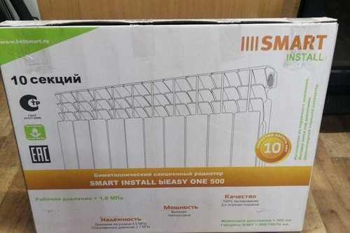 Радиатор биметалл smart install 500*80