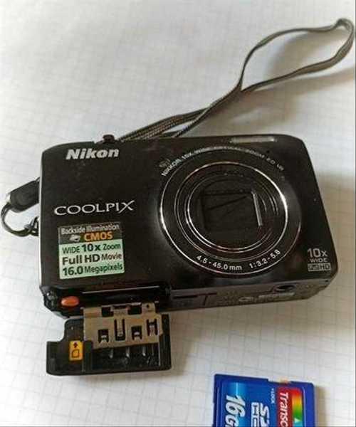 Компактный фотоаппарат Nikon Coolpix S6300