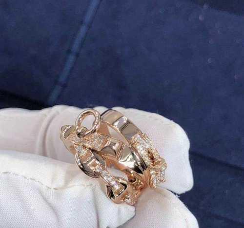 Hermes золотое кольцо585,бр.0,32 ct