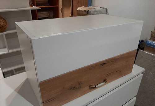 Шкаф кухонный навесной горизонтальный 600 белый гл