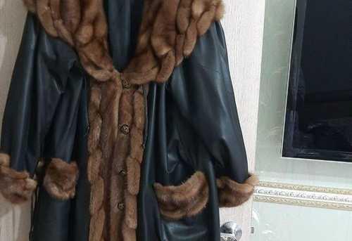 Пальто женское натуральная кожа 76 размер