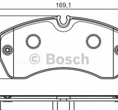 Bosch 0 986 495 107 Колодки тормозные дисковые пер