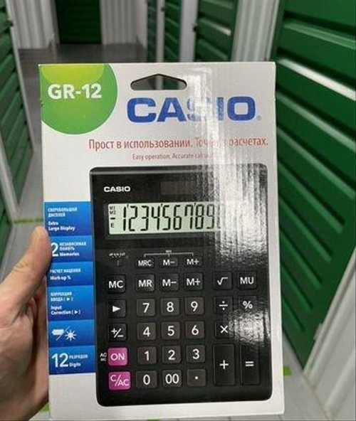 Калькулятор бухгалтерский casio GR-12