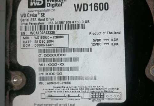 Жесткий диск WD1600