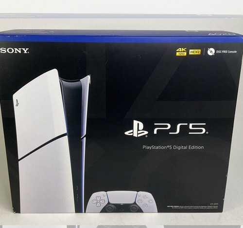 Sony PlayStation 5 Slim, 1000 гб, 2 геймпада