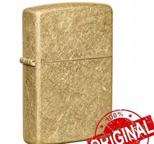 Zippo. Tumbled brass. Редк. Новая