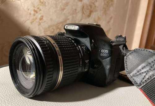 Зеркальный фотоаппарат Canon EOS 600d
