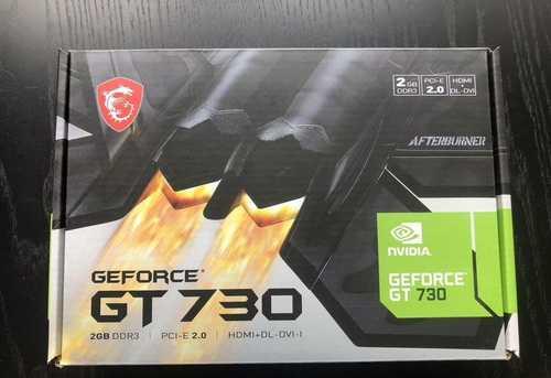 Новая MSI GeForse GT 730 2 GB на гарантии днс