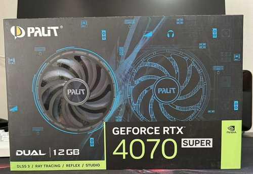 Видеокарта «Palit dual geforce rtx 4070 super»