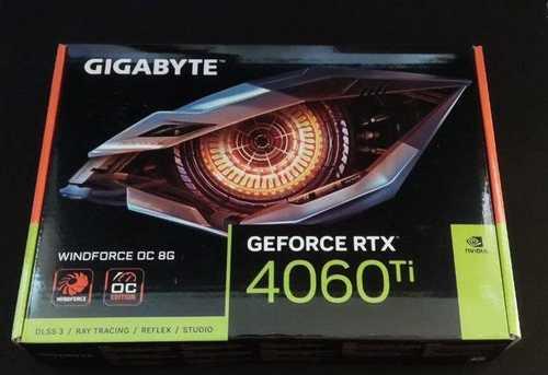 Gigabyte GeForce RTX 4060 Ti windforce OC новая