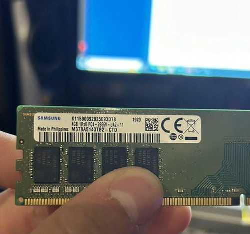 Оперативная память ddr4 4gb 2666 samsung