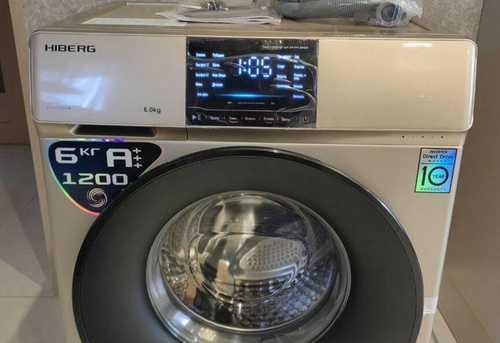Новая инверторная стиральная машинка на 6кг Hiberg